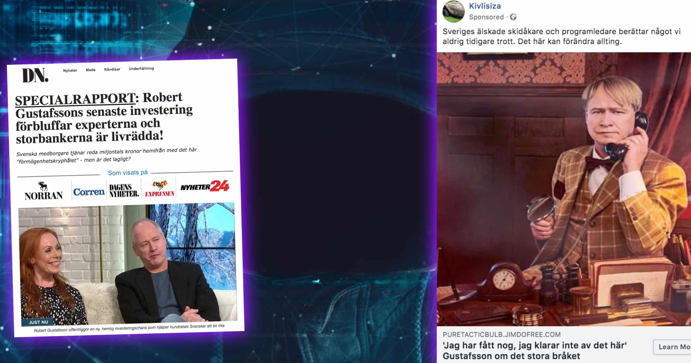 Nej, Robert Gustafsson har inte investerat i Immediate Edge - Trijo News